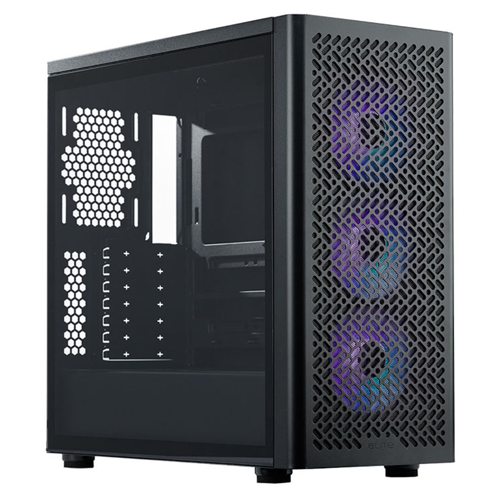 Cooler Master Elite 502 Tempered Glass ATX Case - Black - E502-KGNN-SAZ ...
