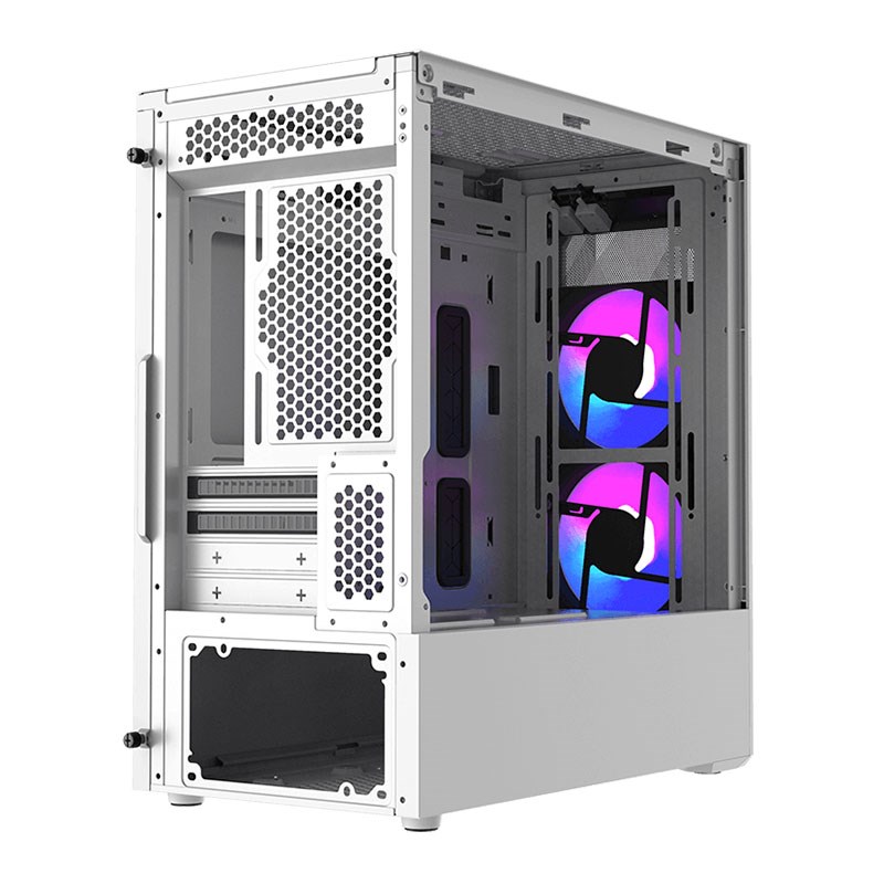 Cooler Master MasterBox TD300 ARGB Mesh Micro-ATX Case - White - TD300 ...