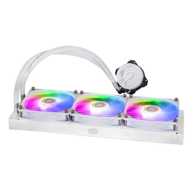 Cooler Master MasterLiquid 360L Core ARGB CPU Liquid Cooler - White ...