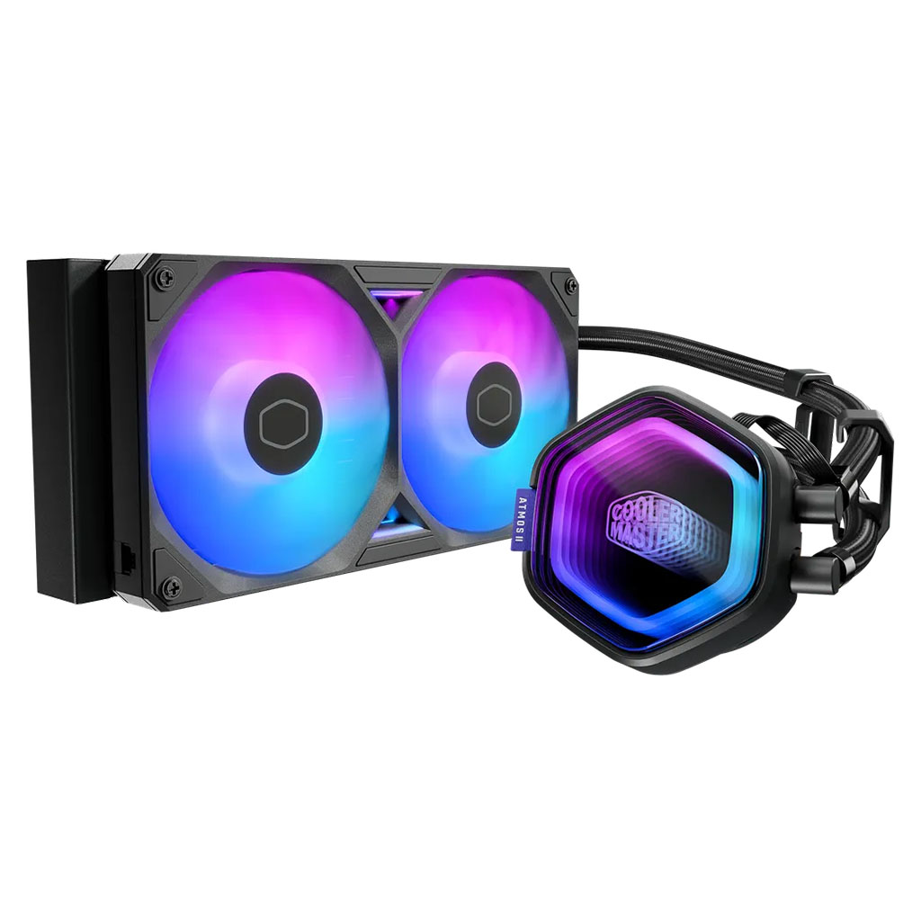 Cooler Master MasterLiquid Atmos II 240mm ARGB AIO Liquid CPU Cooler ...