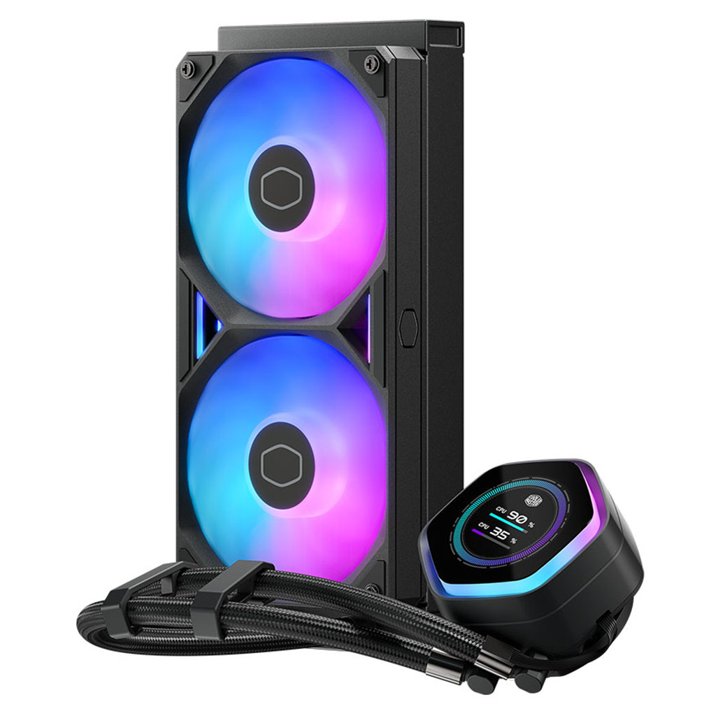 Cooler Master MasterLiquid Atmos II LCD 240mm ARGB AIO Liquid CPU ...