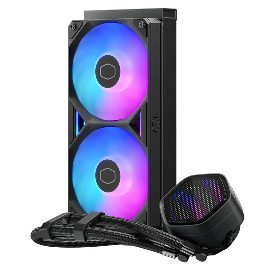 Cooler Master MasterLiquid Atmos II Pixel LED 240mm ARGB AIO Liquid CPU ...