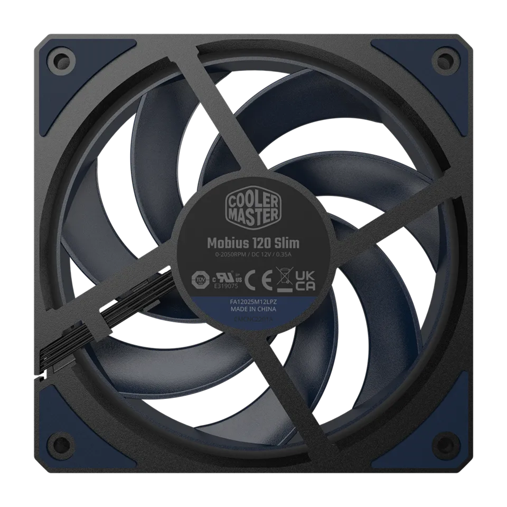 Cooler Master Mobius 120mm Slim Case Fan - MFZ-S2NN-25NPK-R1 | Mwave