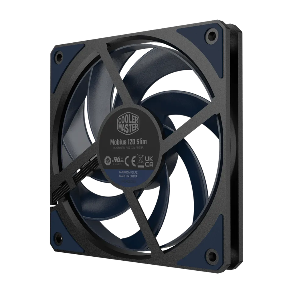Cooler Master Mobius 120mm Slim Case Fan - MFZ-S2NN-25NPK-R1 | Mwave