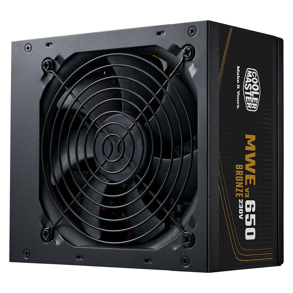 Cooler Master MWE 650W 80+ Bronze ATX 3.1 Non-Modular Power Supply ...