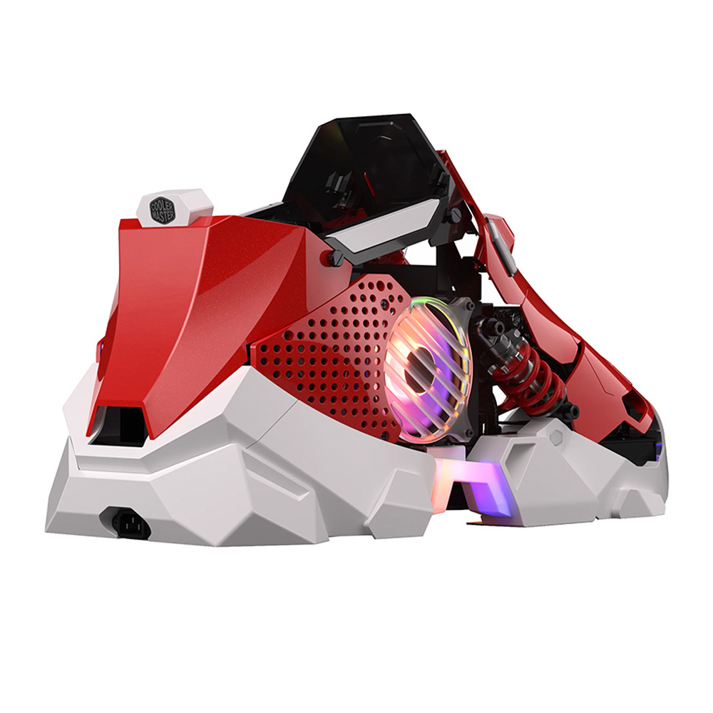 Cooler Master Sneaker-X Mini-ITX Classic Red Case with PSU & Radiator ...