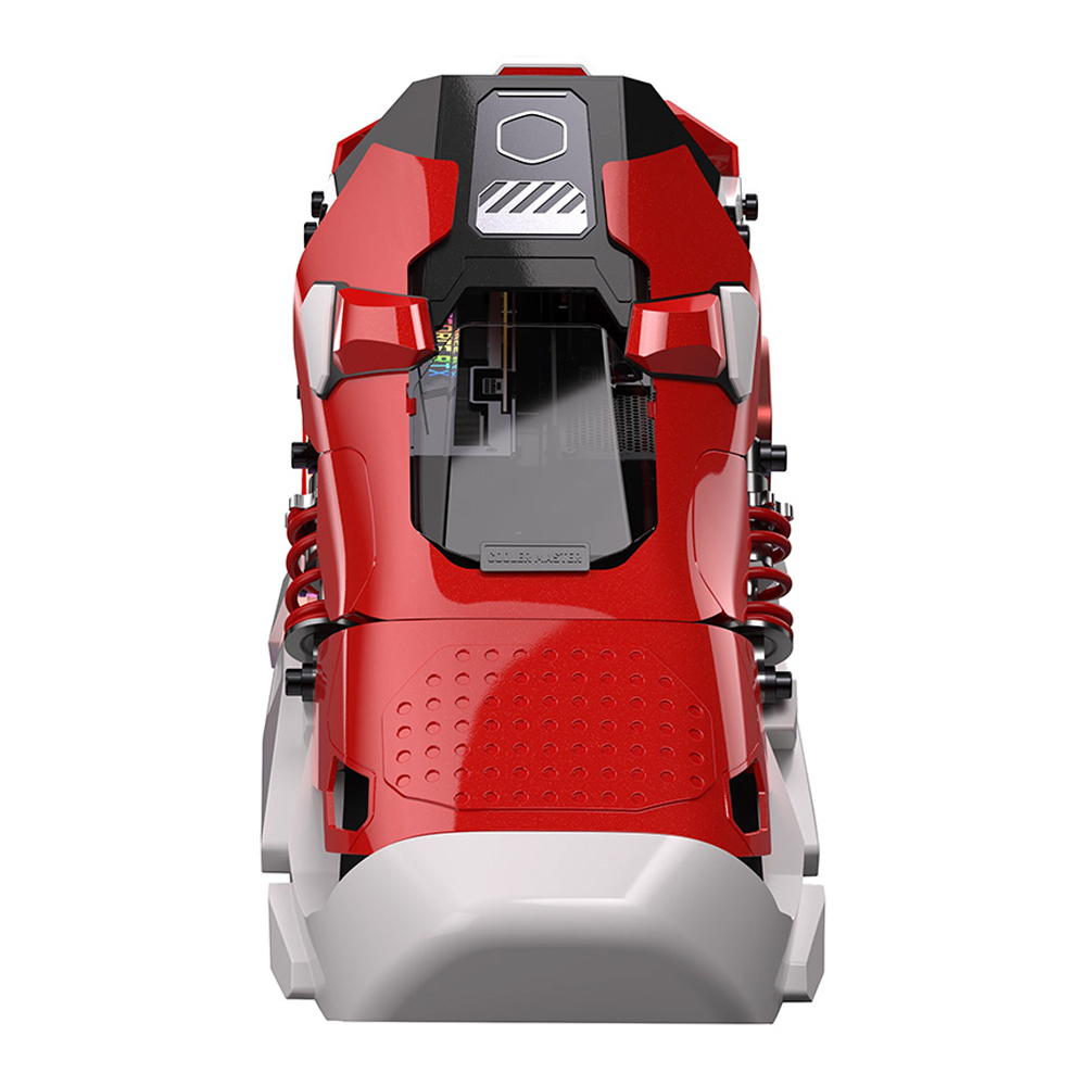 Cooler Master Sneaker-X Mini-ITX Classic Red Case with PSU & Radiator ...