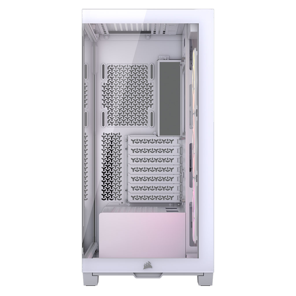 Corsair 3500X ARGB Tempered Glass Mid-Tower Case - White - CC-9011279-WW | Mwave