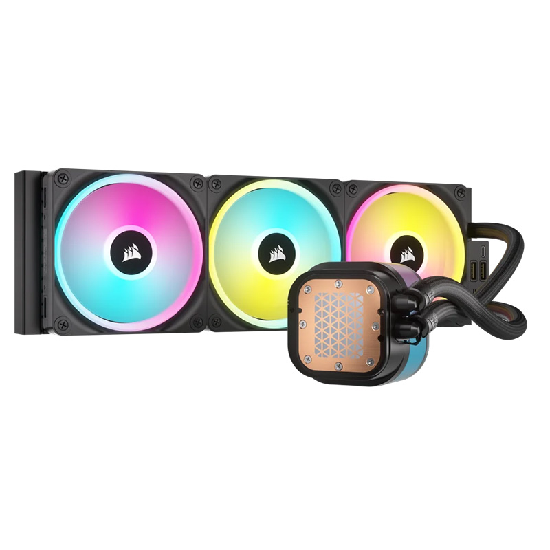 Corsair iCUE Link H150i RGB 360mm AIO Liquid CPU Cooler - Black - CW ...