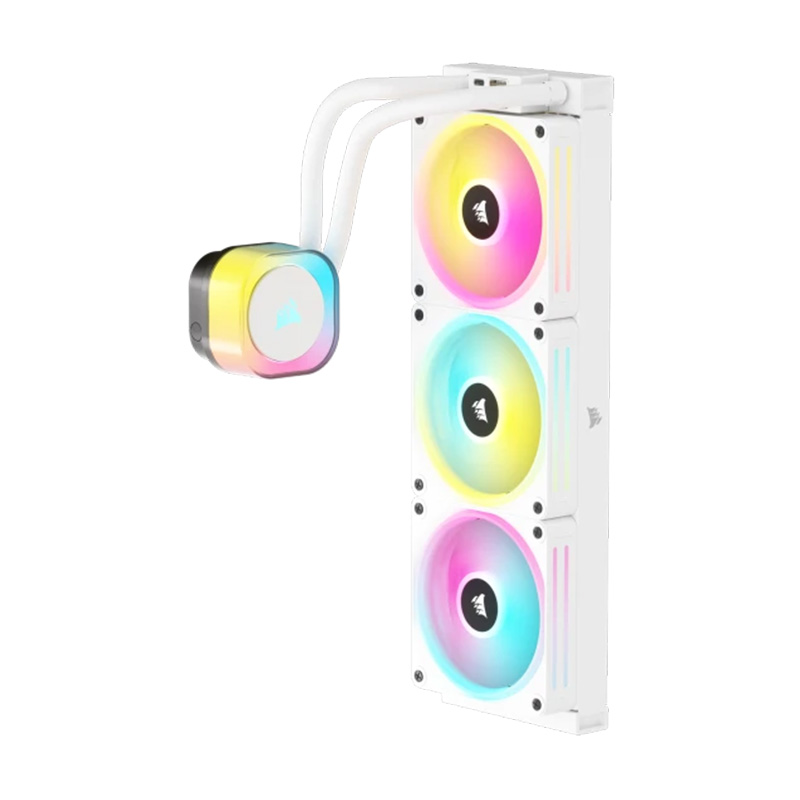 Corsair iCUE Link H150i RGB 360mm AIO Liquid CPU Cooler - White - CW-9061006-WW | Mwave