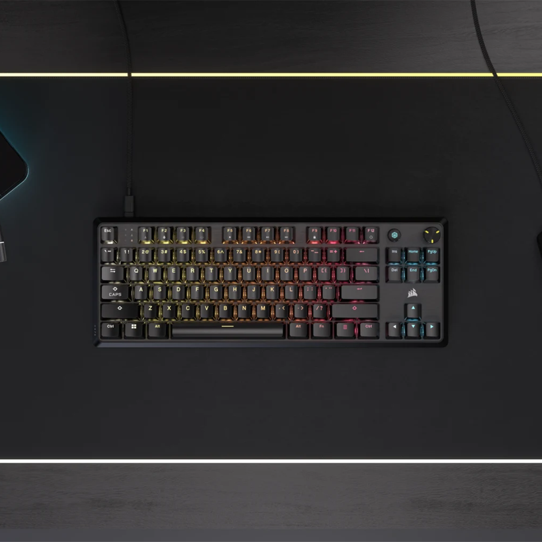 Corsair K70 Core RGB TKL Mechanical Gaming Keyboard - MLX Red Switches ...