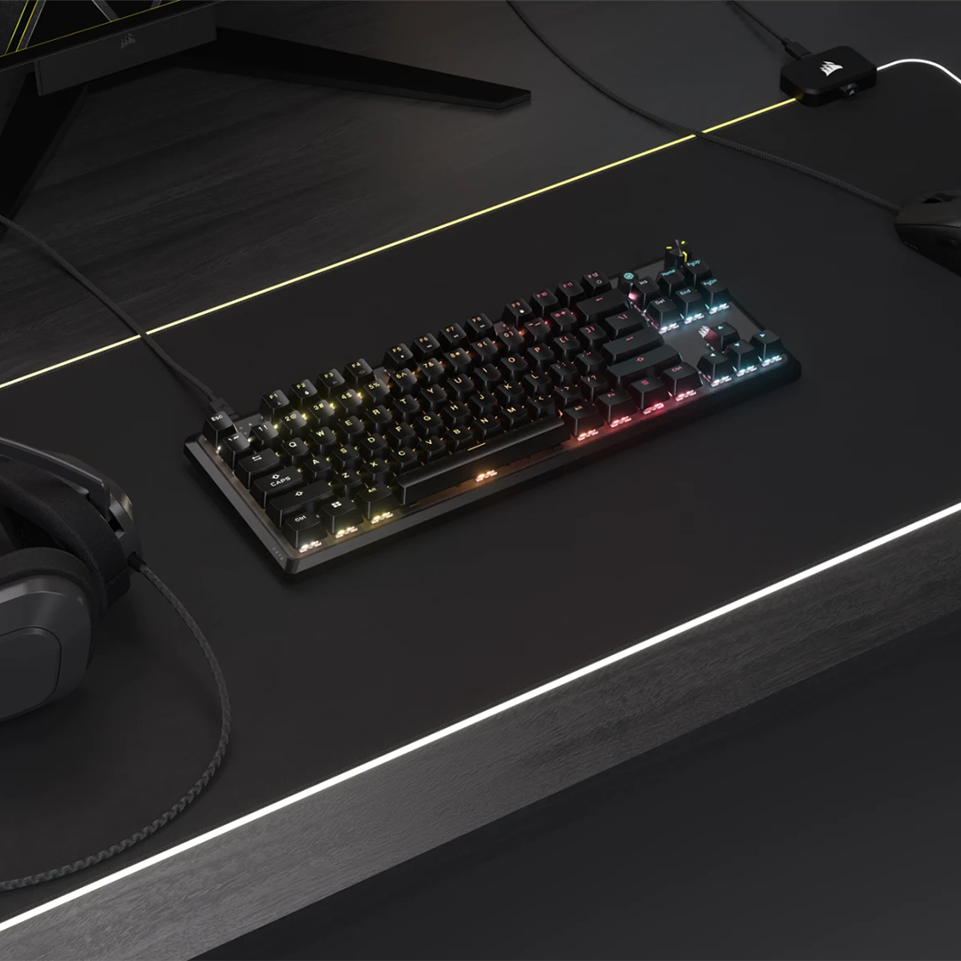 Corsair K70 Core RGB TKL Mechanical Gaming Keyboard - MLX Red Switches ...