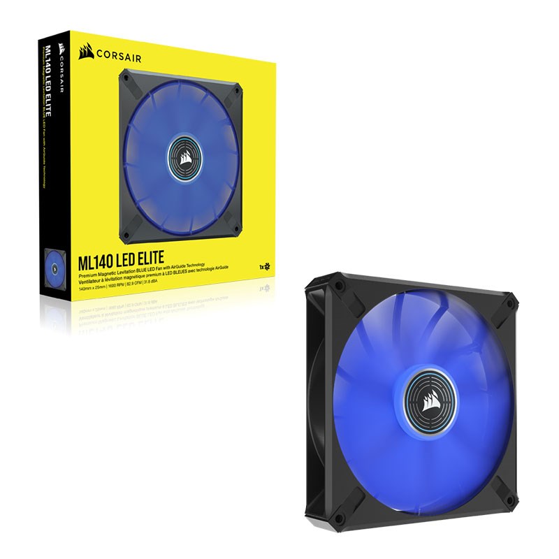 Corsair ML140 LED Elite Blue 140mm PWM Fan - CO-9050125-WW | Mwave