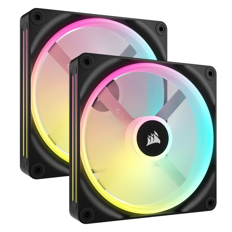 Corsair QX140 iCUE Link 140mm RGB PWM Fan Starter Kit - 2 Pack w/ System Hub - CO-9051004-WW | Mwave