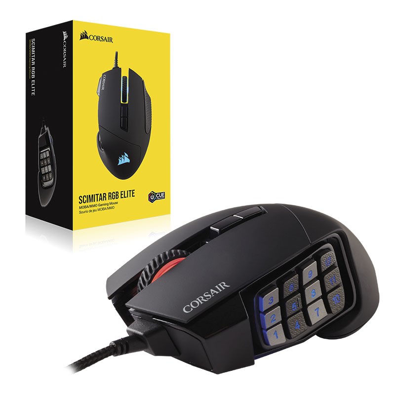 Corsair Scimitar RGB Elite Optical Gaming Mouse - Black - CH-9304211-AP | Mwave