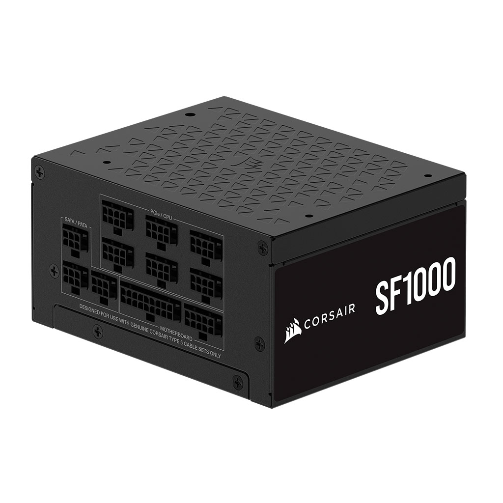 Corsair SF1000 Series 1000W 80+ Platinum ATX 3.1 Fully-Modular SFX ...