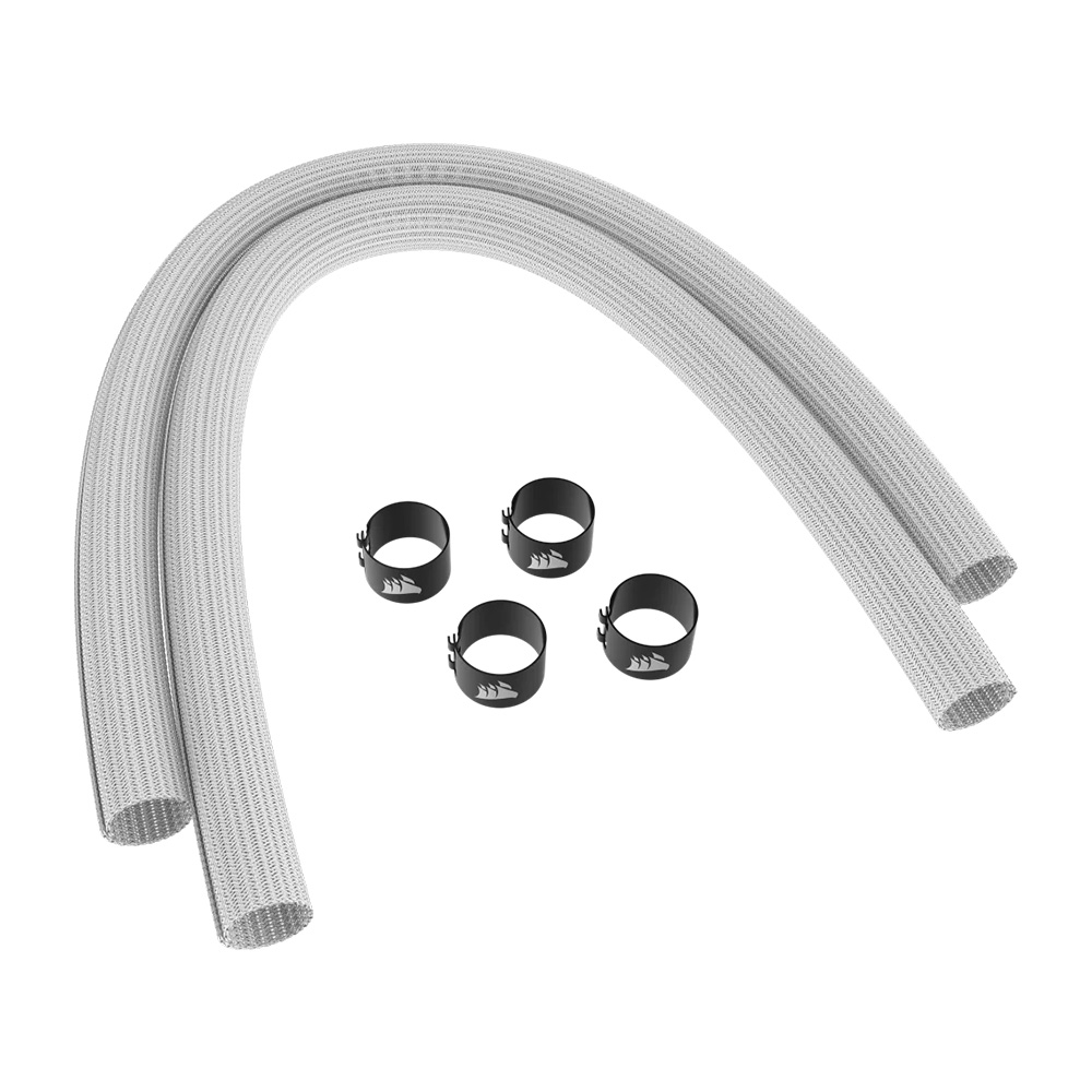 Corsair Sleeving Kit for AIO CPU Coolers - 400mm - White - CT-9010012 ...