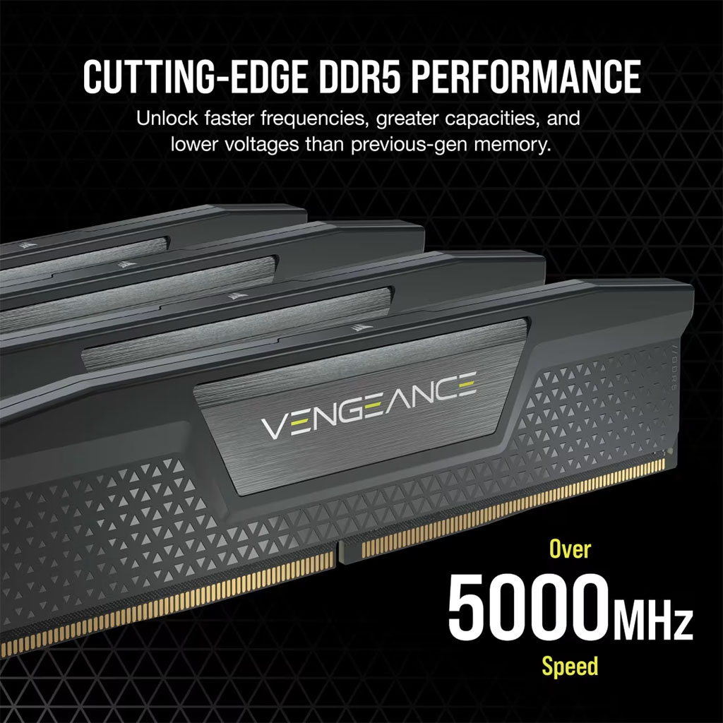 Corsair Vengeance 64GB (2x32GB) DDR5 6000MHz CL40 Desktop Memory ...