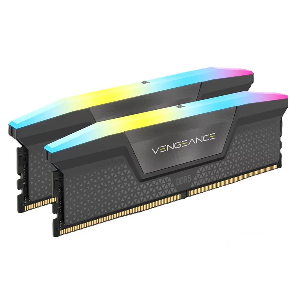 Corsair Vengeance RGB 64GB (2x 32GB) DDR5 6000MHz Intel XMP & AMD EXPO ...