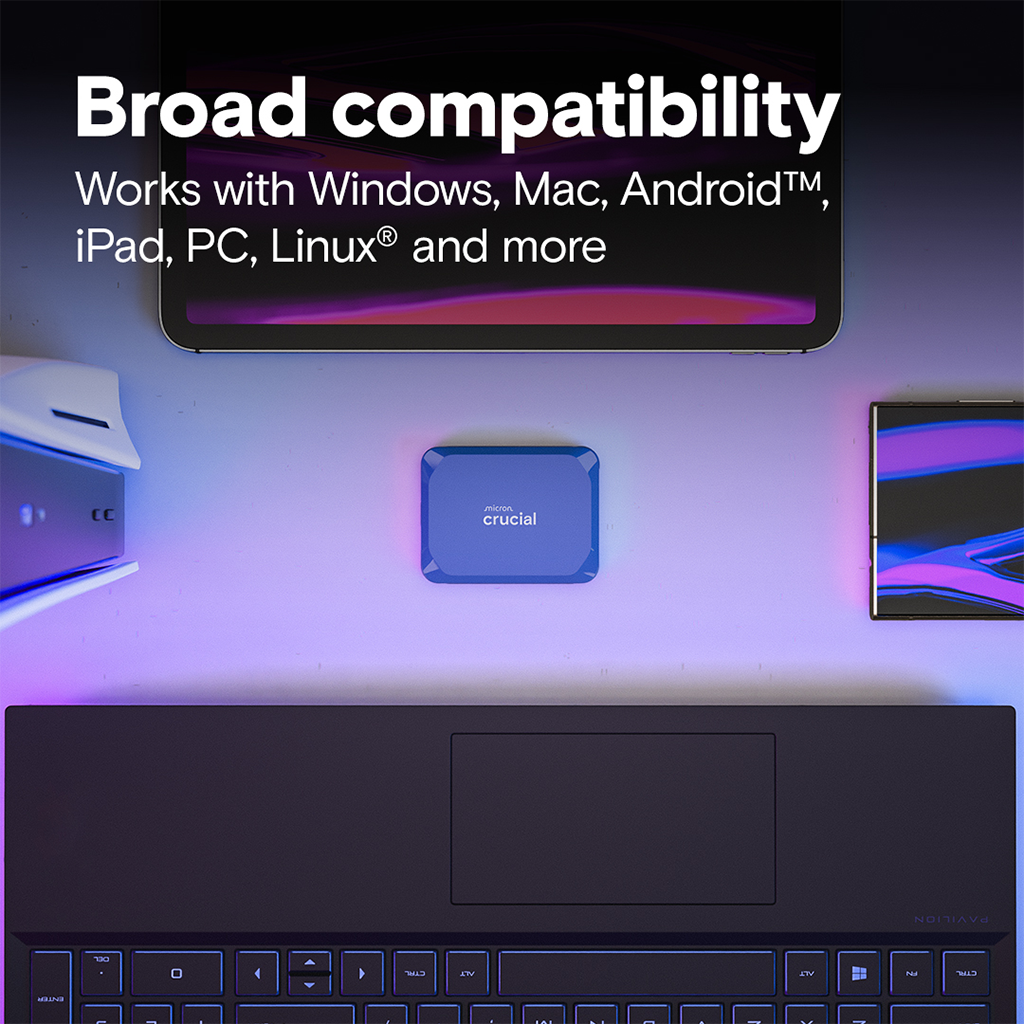 Crucial X10 8TB External Portable SSD - CT8000X10SSD9 | Mwave