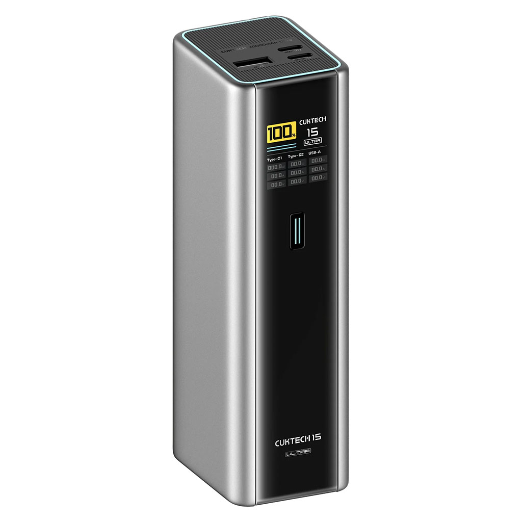 CUKTECH 20000mAh 165W 15 Ultra Power Bank - CUK-PB200UGLGR | Mwave