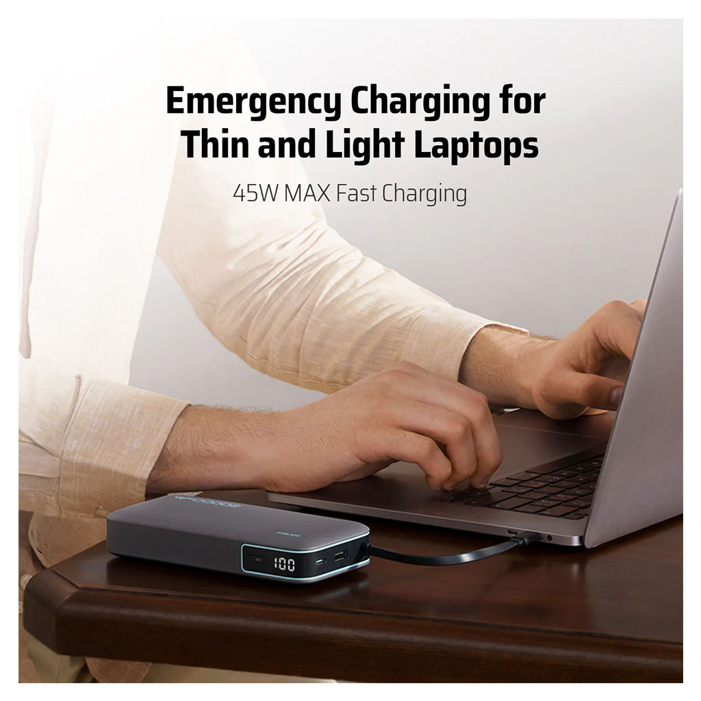 CUKTECH 20000mAh 45W Power Bank - Grey - CUK-P200NGLDG | Mwave