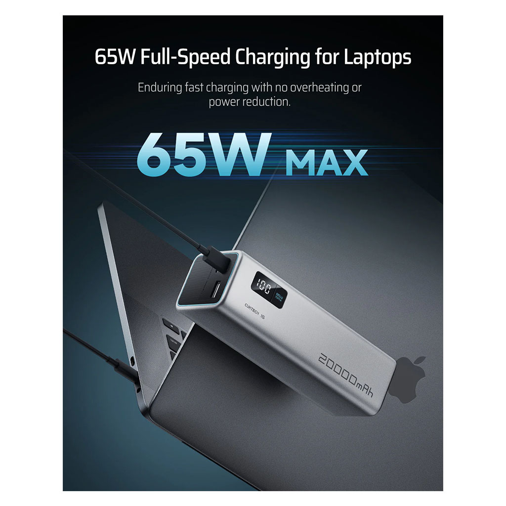 CUKTECH 20000mAh 85W 15 Power Bank SE - CUK-P200XGLGR | Mwave