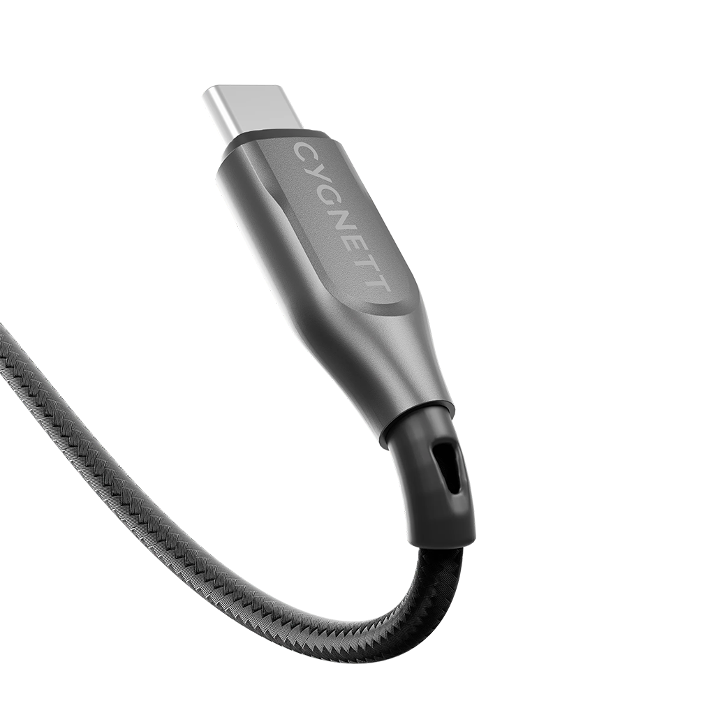 Cygnett Armoured 1m USB-C to USB-C Braided Cable - Black - CY4674PCTYC ...