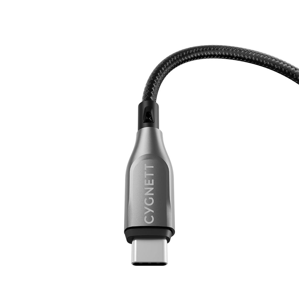 Cygnett Armoured 1m USB-C to USB-C Braided Cable - Black - CY4674PCTYC ...