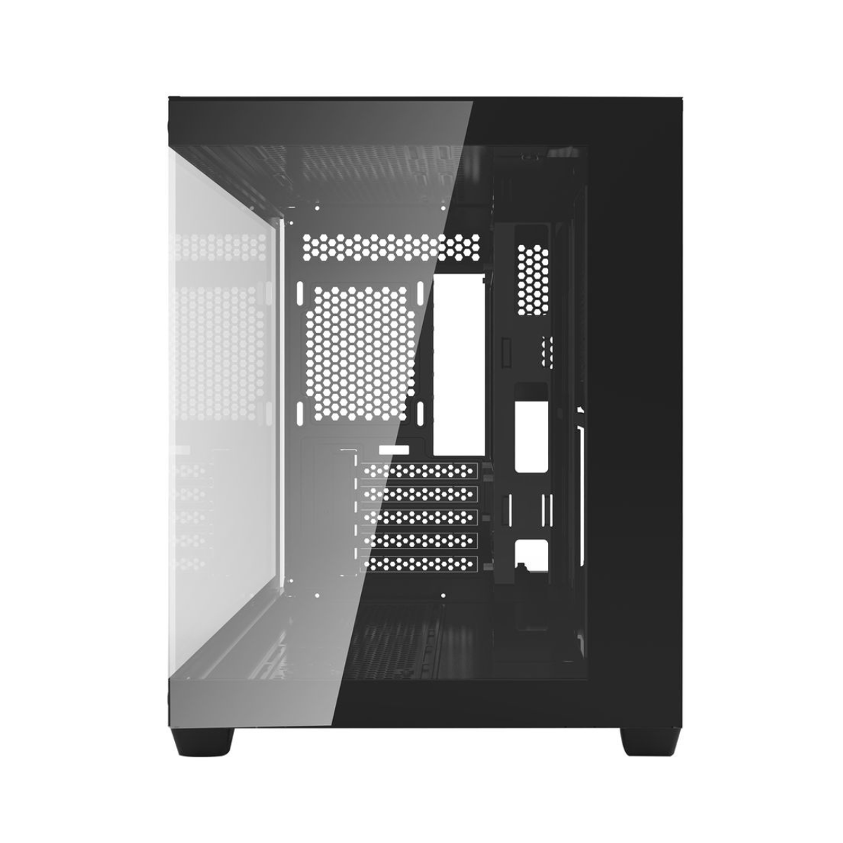 DarkFlash C285MP Tempered Glass Panel M-ATX PC Case w/o Fans - Black ...