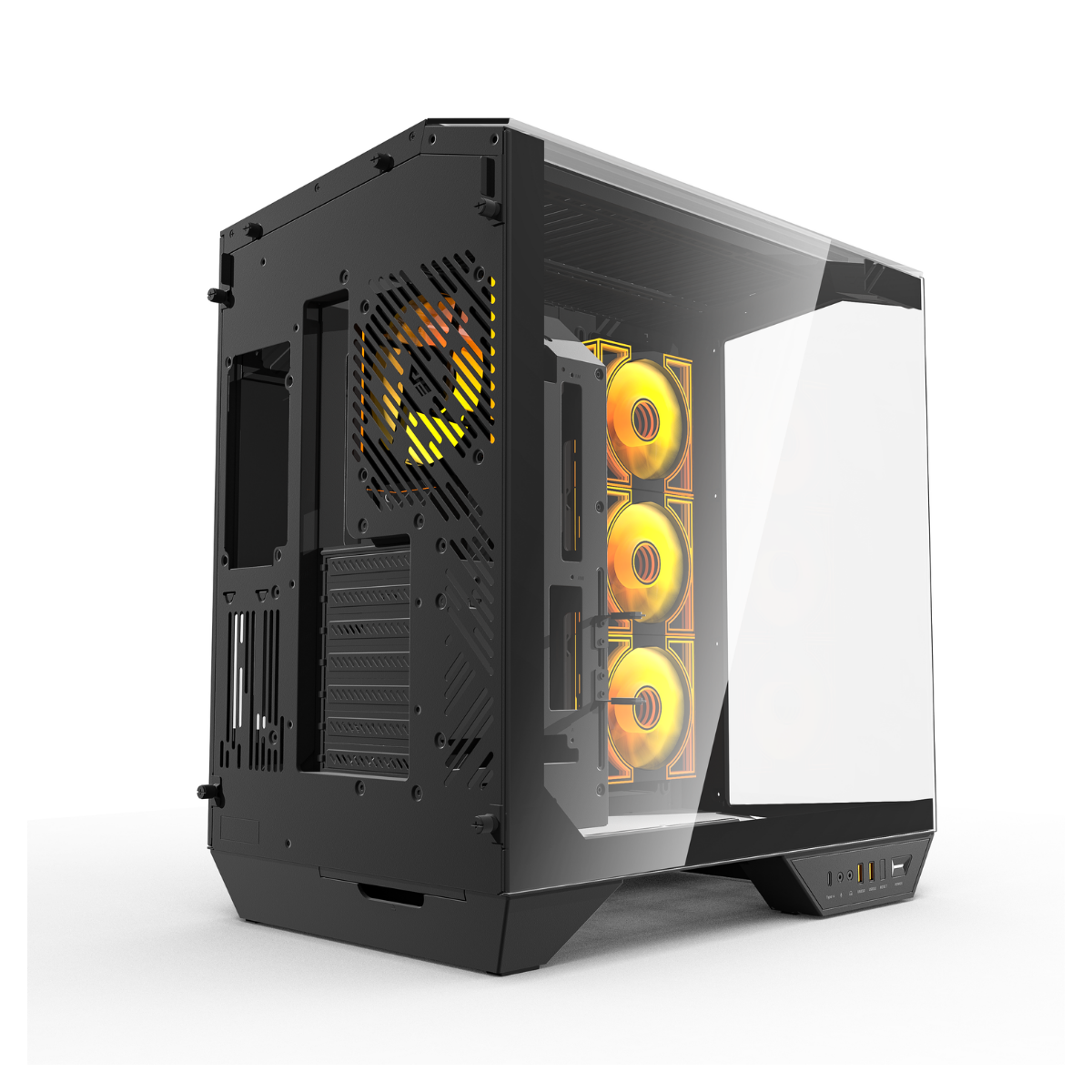 DarkFlash DY470 HQ3 ATX PC Case - Black - Infinity Mirror Fans - DY470 ...