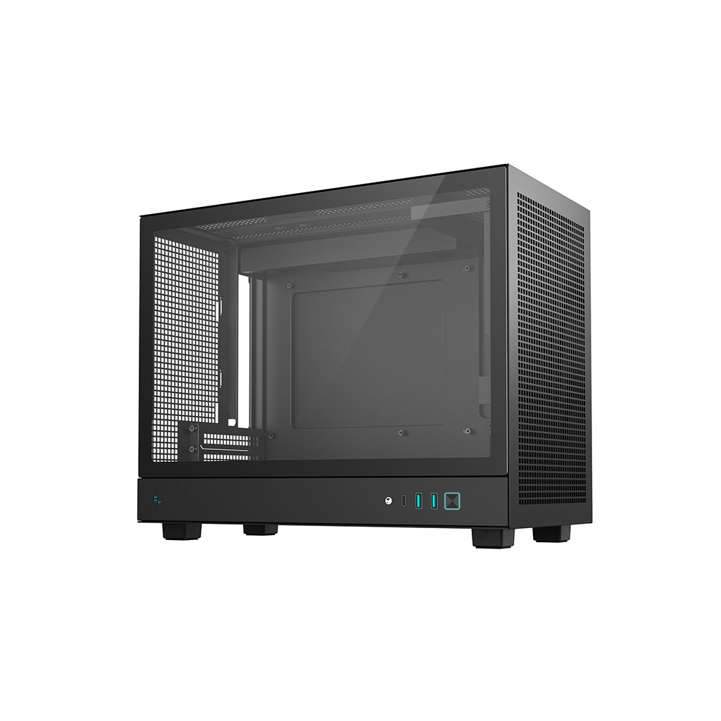 DeepCool CH160 PLUS Portable Micro-ATX Compact PC Case - Black - R ...