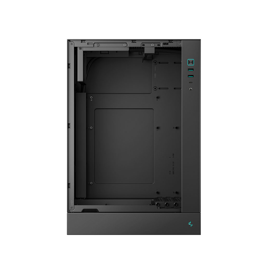 DeepCool CH170 PLUS Vertical Micro-ATX Compact PC Case - Black - R ...