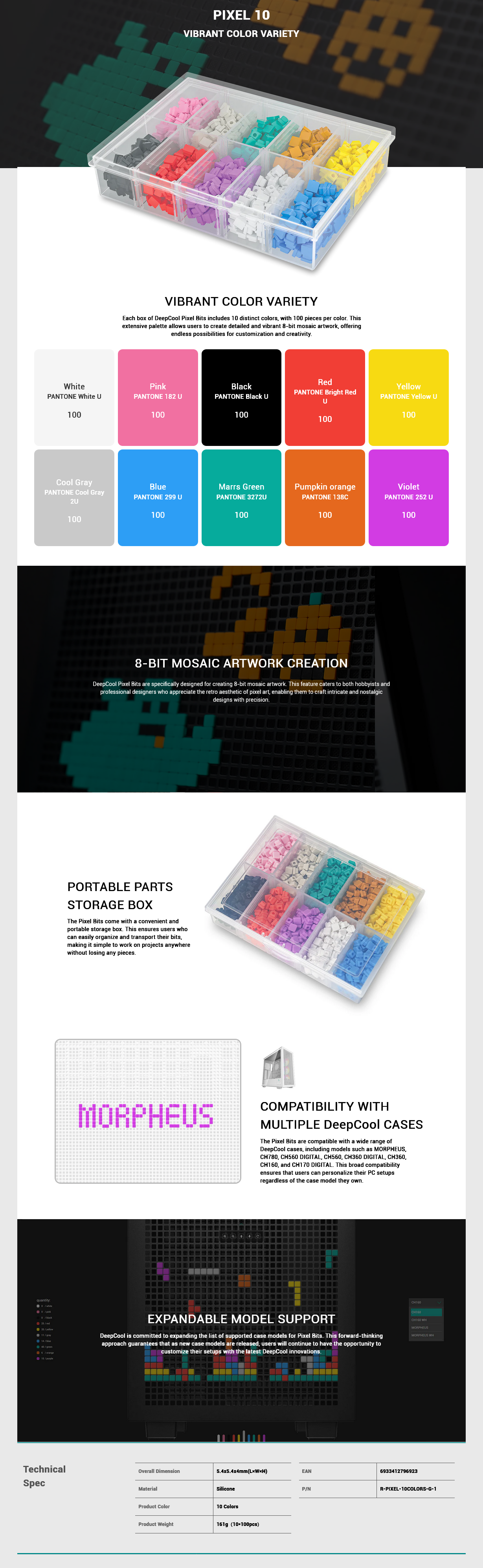DeepCool PIXEL 10 Kit - R-PIXEL-10COLORS-G-1 | Mwave