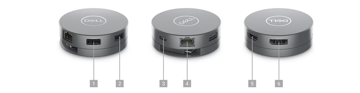 Dell DA305 6-in-1 USB-C Multiport Adapter - DA305 | Mwave