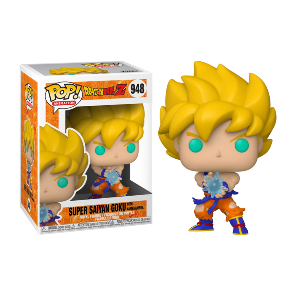 Dragon Ball Z - Super Saiyan Goku with Kamehameha Wave Pop! Vinyl ...
