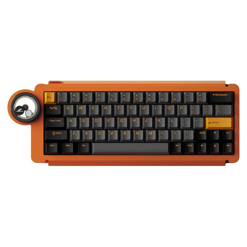 Dry Studio Ice Ring 63 RT HE Magnetic Starburst Orange Wired Gaming Keyboard - TTC King of ...