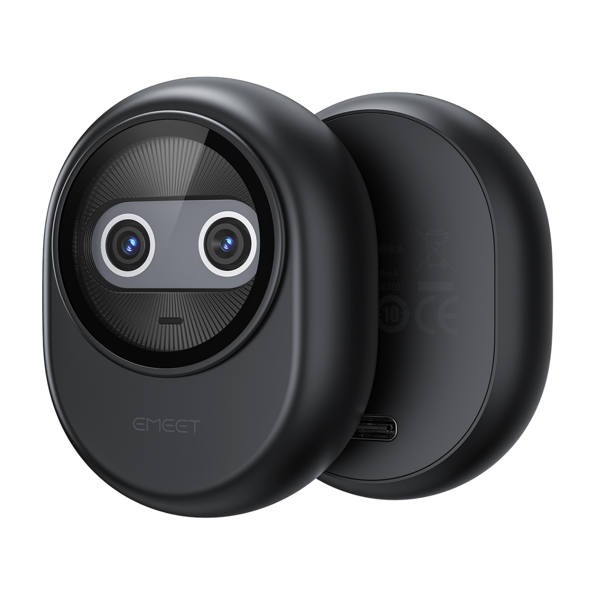 EMEET Piko Dual-Camera AI-Powered 4K Webcam - Black - PIKO-BLK | Mwave