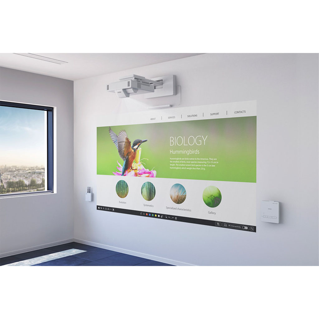 Epson EB-1480FI FHD 3LCD 5000Lm Interactive Ultra Short Throw Projector ...