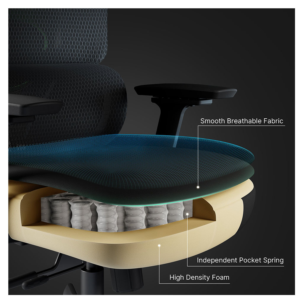 Eureka Ergonomic Axion GC12 Ergonomic Mesh Gaming Chair - Blue - ERK ...