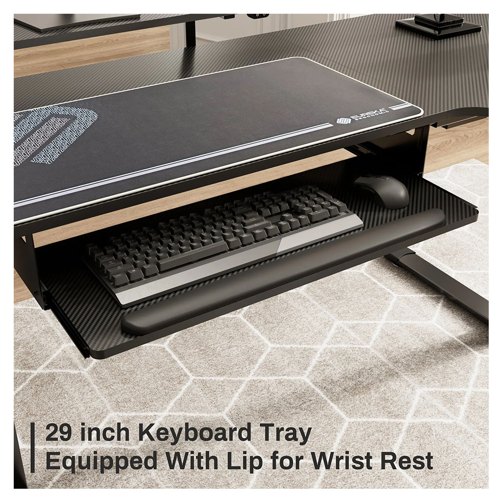 Eureka Ergonomic L60 60" L Shaped Electric Black Standing Desk - Right ...