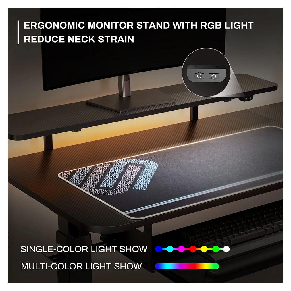 Eureka Ergonomic L60 60" L Shaped Electric Black Standing Desk - Right ...