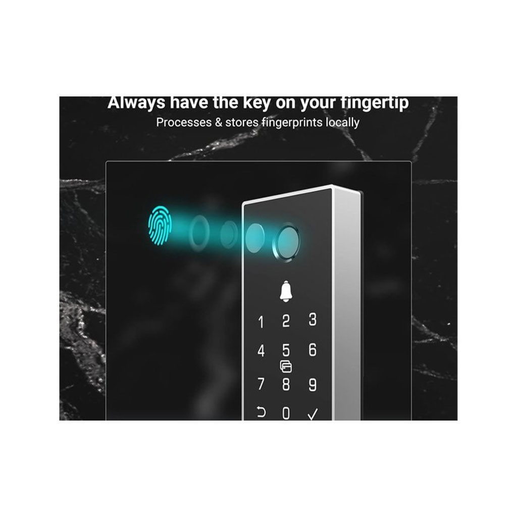 EZVIZ DL03 Pro Wi-Fi Fingerprint Smart Rim Lock - CS-DL03-PRO | Mwave