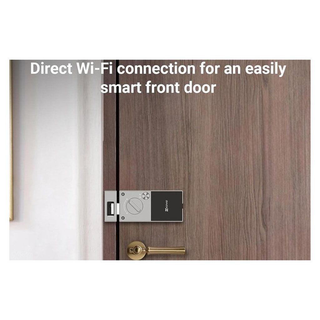 EZVIZ DL03 Pro Wi-Fi Fingerprint Smart Rim Lock - CS-DL03-PRO | Mwave