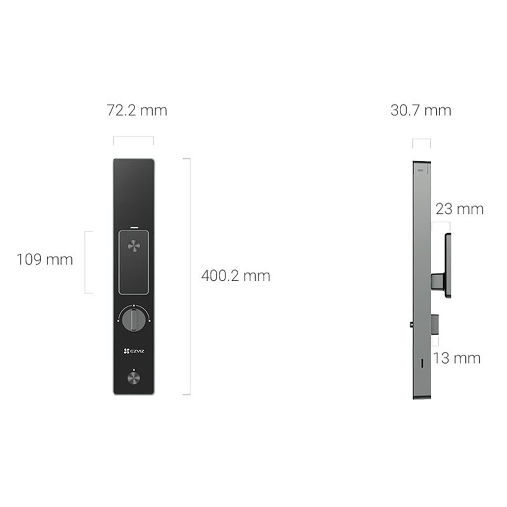 EZVIZ DL50FVS Face Recognition Smart Lock Video Intercom - CS-DL50FVS ...