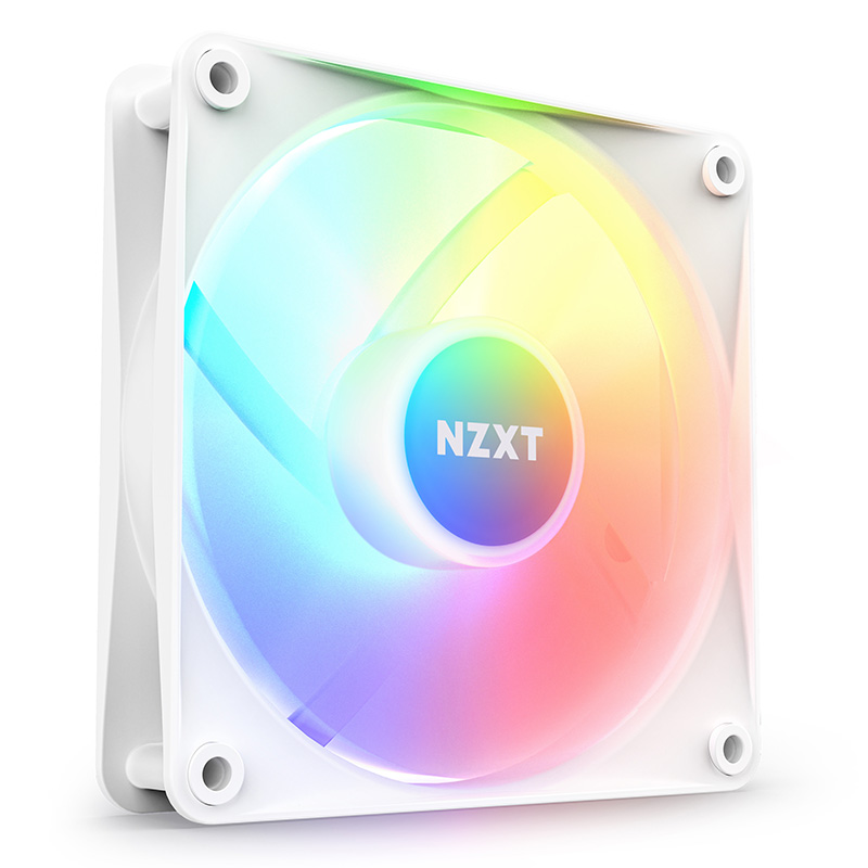 NZXT F120 120mm RGB Core Case Fan - Single (White) - RF-C12SF-W1 | Mwave