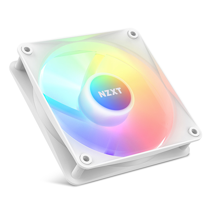 NZXT F120 120mm RGB Core Case Fan with RGB Controller - 3 Pack (White ...