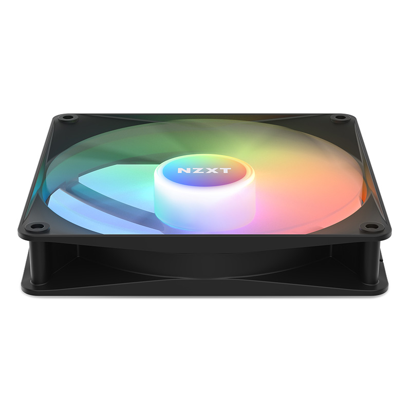 NZXT F140 140mm RGB Core Case Fan with RGB Controller - Twin (Black ...