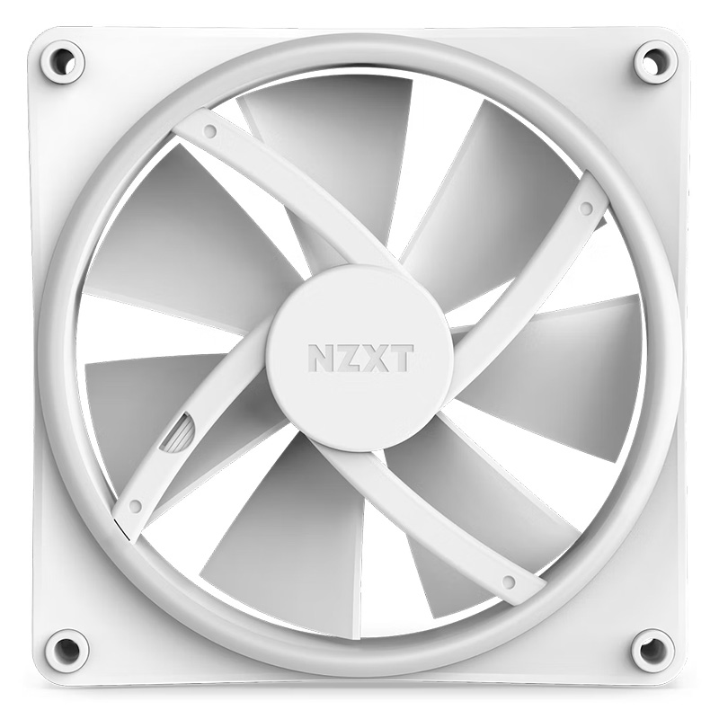NZXT F140 140mm RGB Duo Dual-Sided RGB Case Fan - Single (White) - RF ...