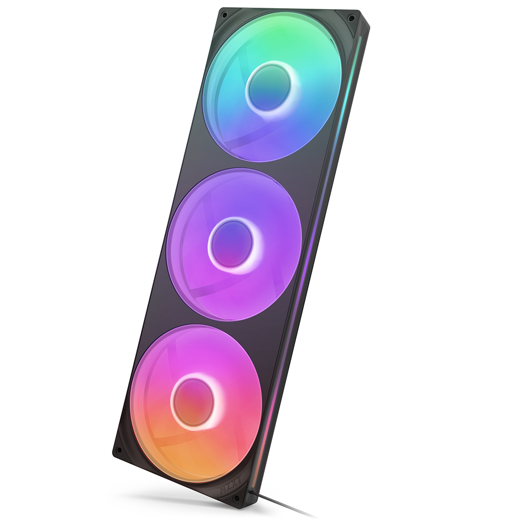 NZXT F420 RGB Core 420mm Single-Frame RGB Fan Unit - Black - RF-U42HF ...
